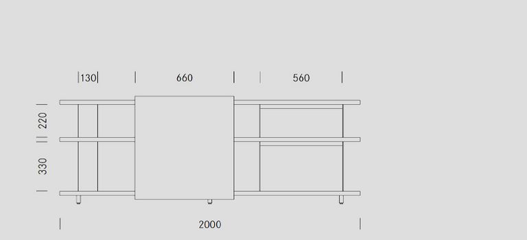 Sibora - Baukasten-Sideboard mit puristischem Erscheinungsbild