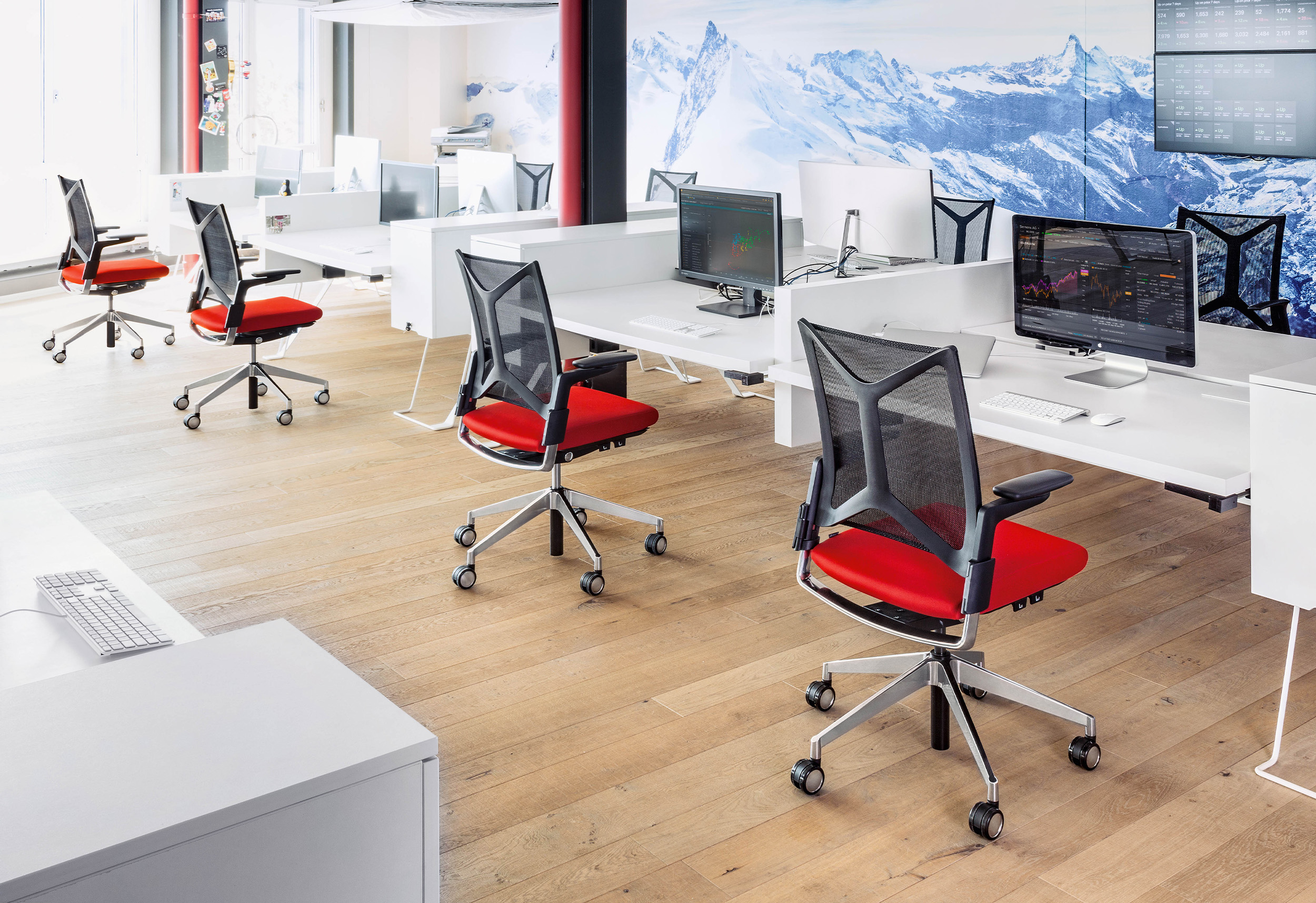 Camiro - Drehstuhlprogramm, entwickelt für flexible Arbeitsplätze