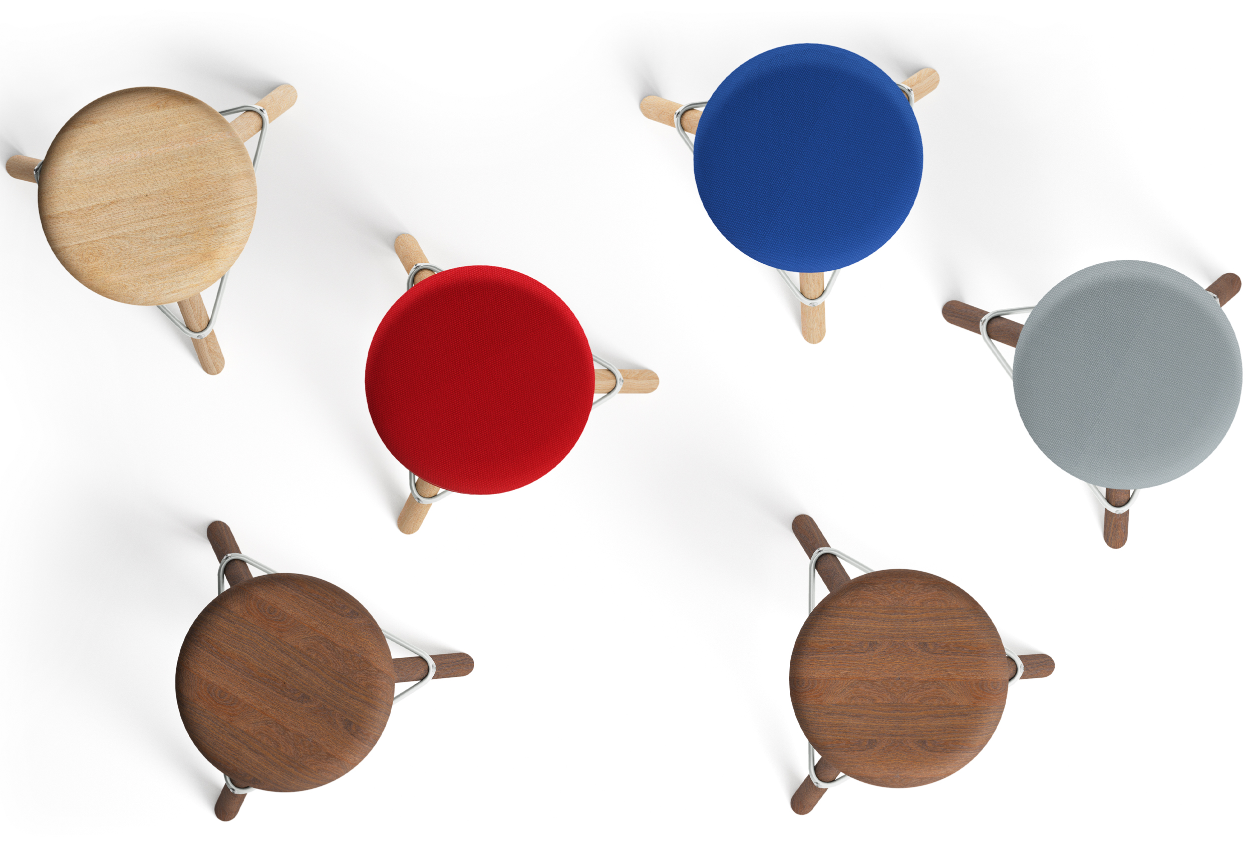 Modell 111 / 112 - höhenverstellbarer Atelierhocker